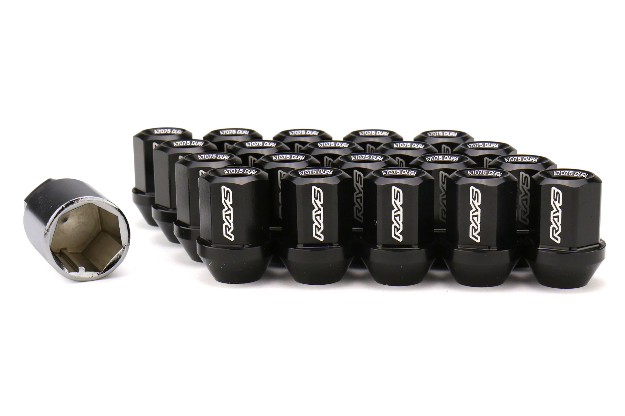 Rays Dura-Nut L32 Straight Type 12x1.25 Lug Nut Set 16 Lug 4 Lock Set
