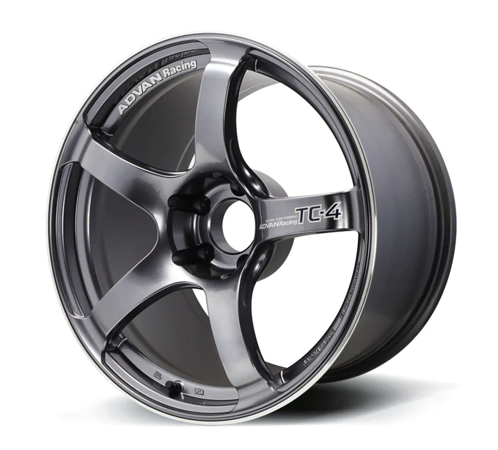 Advan TC4 18x9.5 +45 5-114.3 Racing Black Gunmetallic and Ring Wheel ...