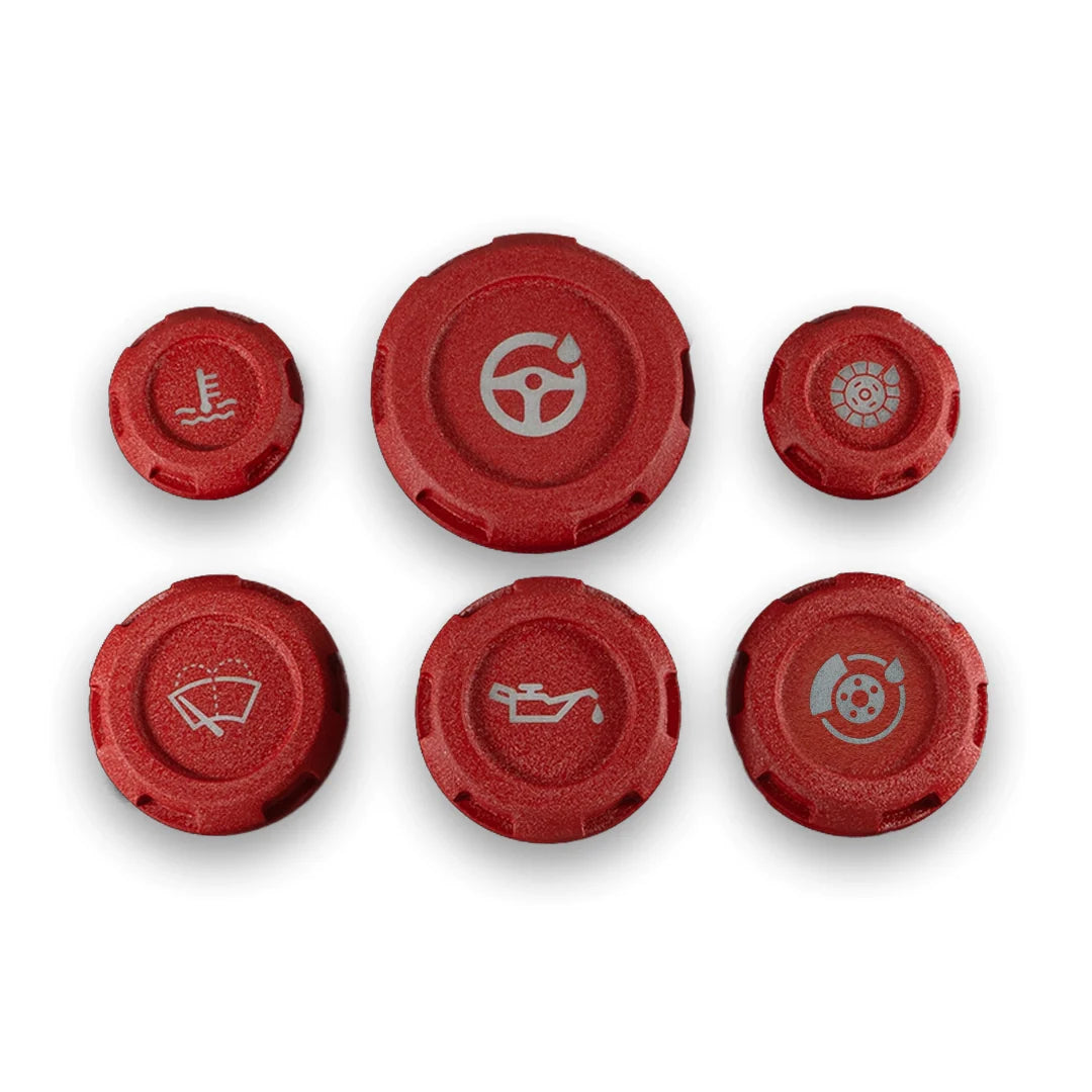 BILLETWORKZ ENGINE BAY CAPS - ZERO SERIES - FLUID ENGRAVING - 02-07 WR