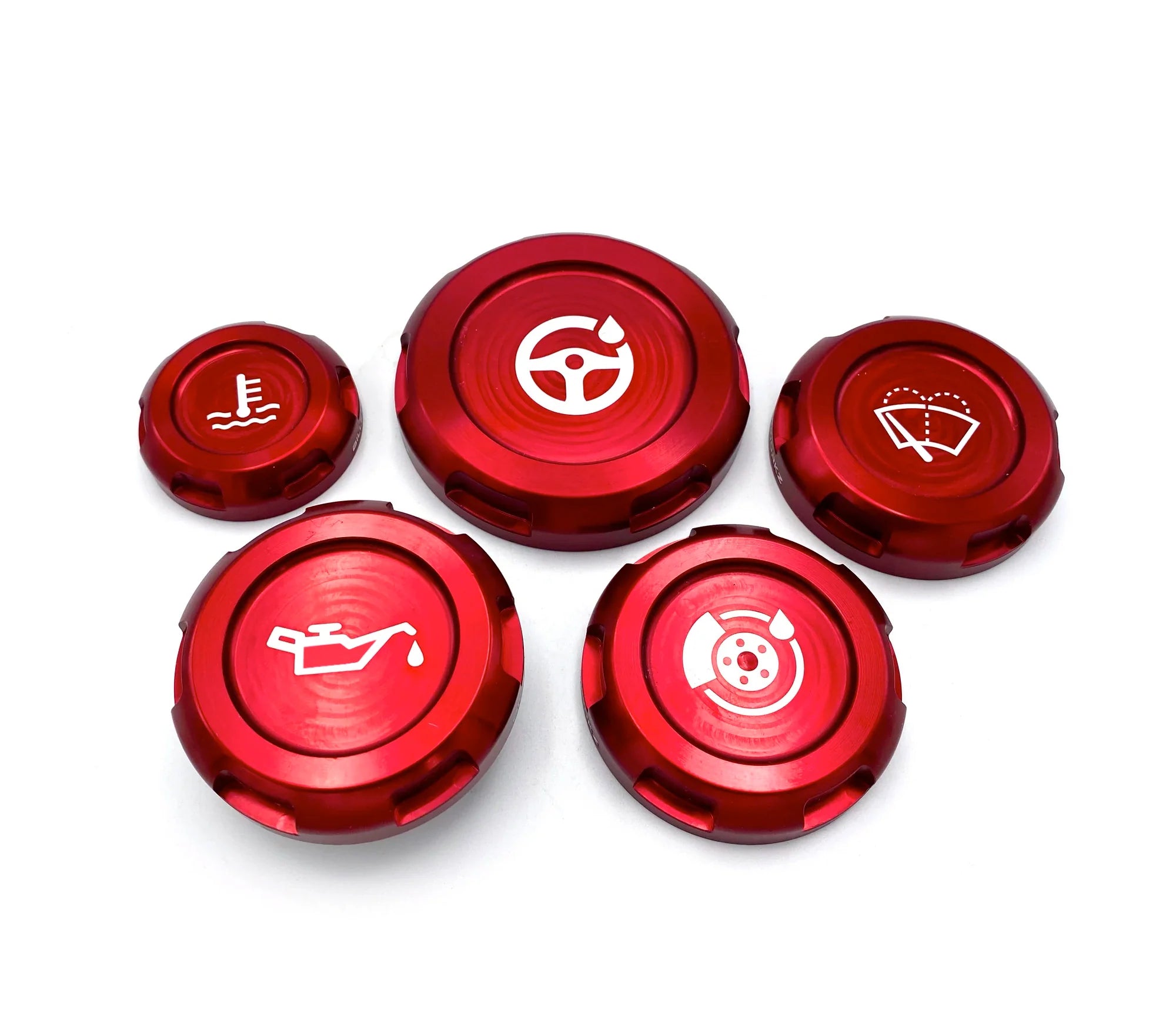 BILLETWORKZ ENGINE BAY CAPS - ZERO SERIES - FLUID ENGRAVING - 2015+ ST