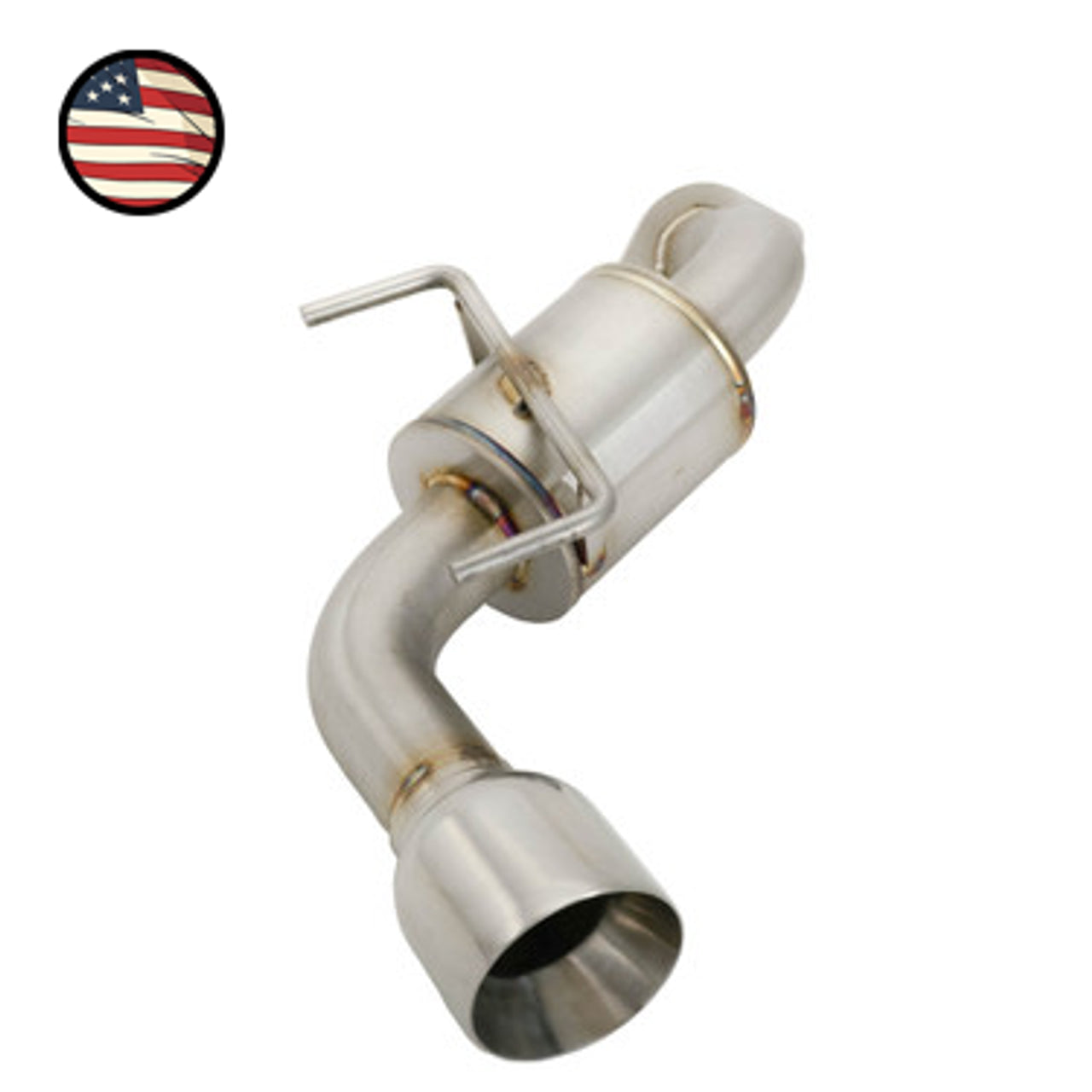 Nameless Axleback Exhaust - Track Pipe - 2.5" Diameter - 5" Muffler