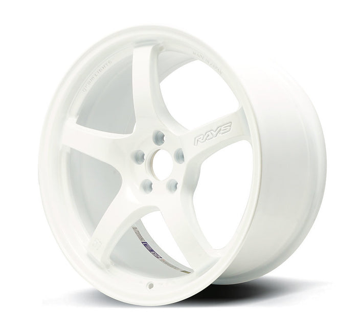 Gram Lights 57CR 18x9.5 +12 5x114.3 Ceramic Pearl Wheel