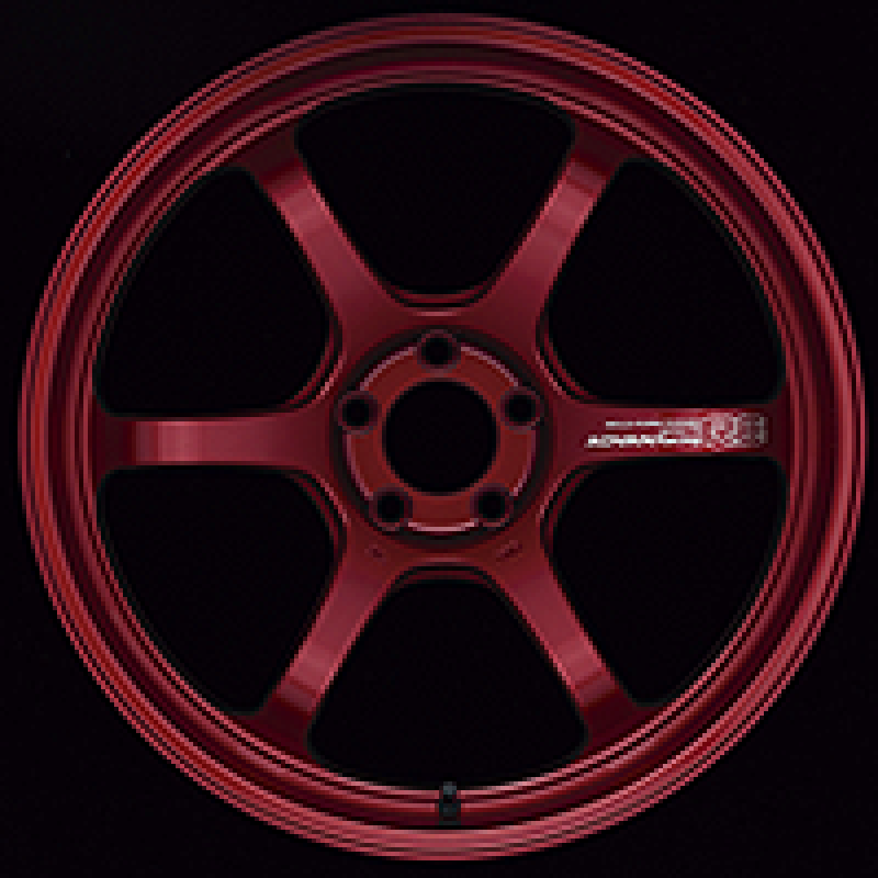 Advan R6 18x9.5 +29 5x114.3 Racing Candy Red Wheel